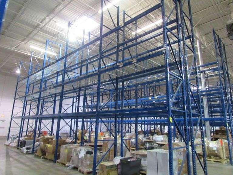 *EMPTY* PALLET RACK - APPROX. 23' X 9' X 42" WITH WIRE DECKING *WINNING ...