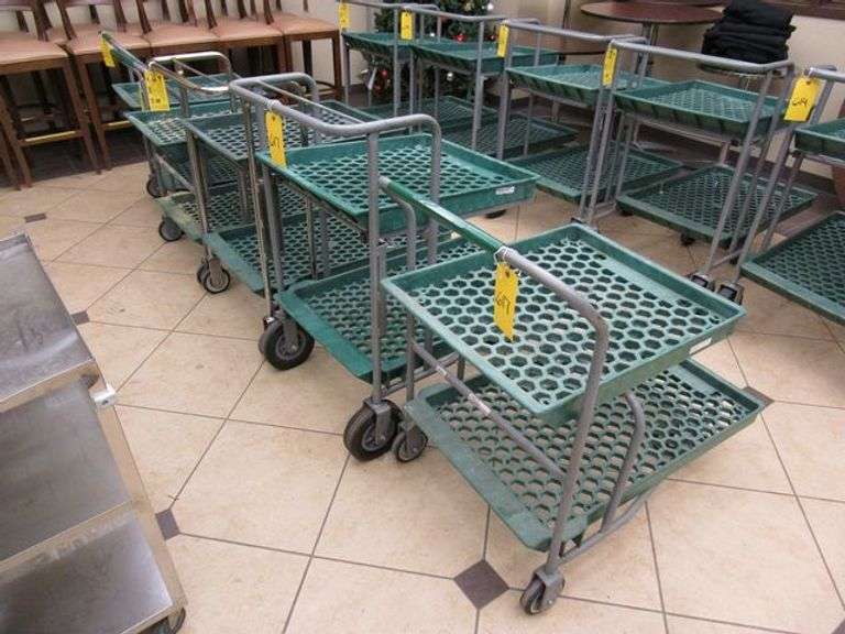 (5) ASSORTED CARTS WITH 2-TIERS - Rosen Systems