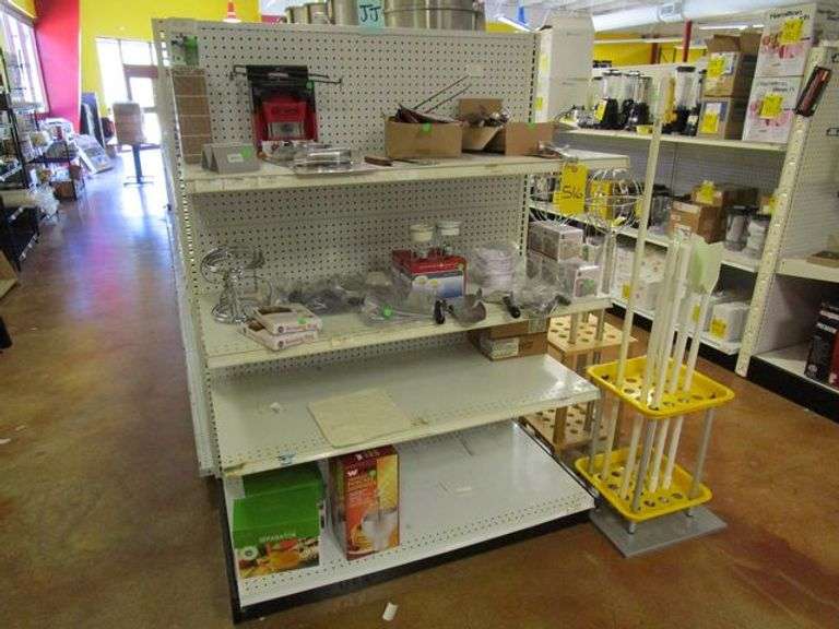 CONTENTS OF END CAP SHELF AND (2) *** WHISKS AND PADDLES AND PARTS AND ...