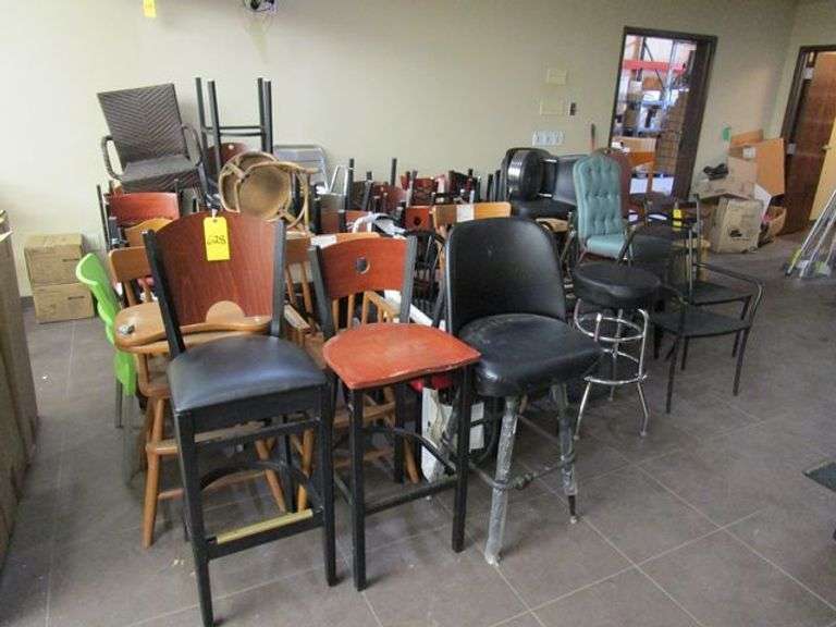 ASSORTED CHAIRS AND STOOLS, OVER (50) TOTAL AS SHOWN - Rosen Systems