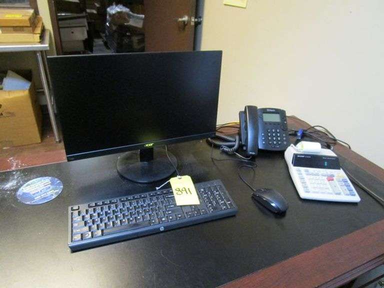 COMPUTER HARDWARE, INCLUDES (2) ACER PC'S, (2) MONITORS, HEWLETT ...