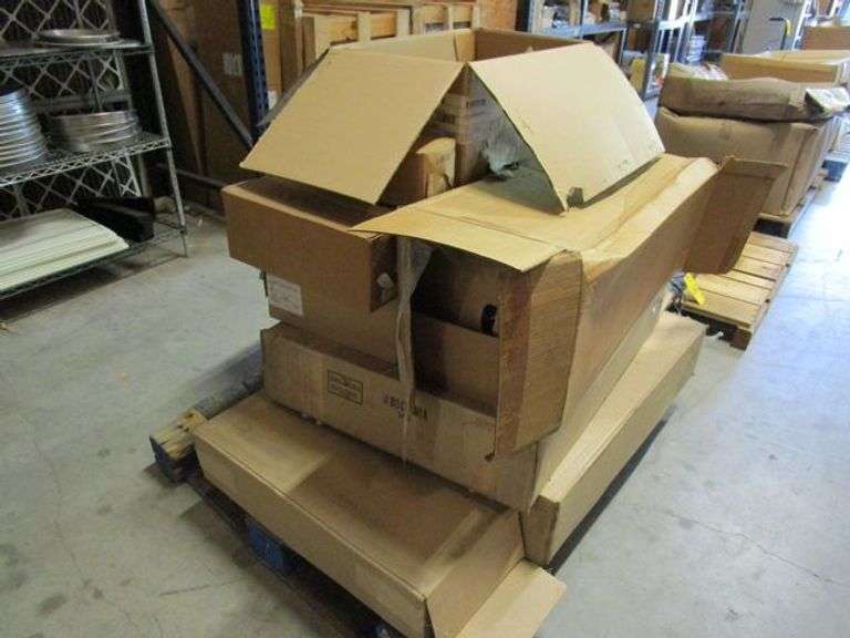 SKID OF ASSORTED SUPPLIES AND EQUIPMENT, MOSTLY FOR FILTRATION IN BOXES ...