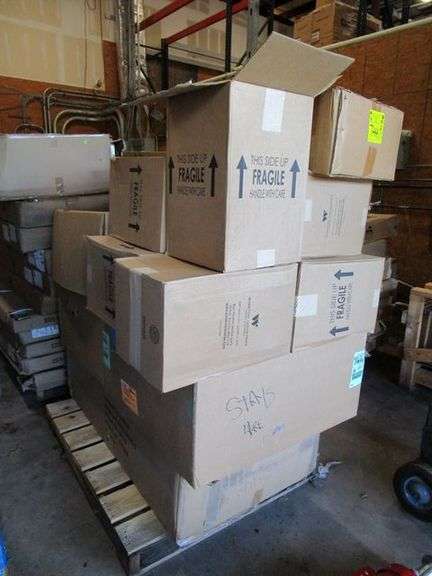 CONTENTS ON SKID, ASSORTED STAINLESS STEEL PRODUCTS IN BOXES AS SHOWN ...