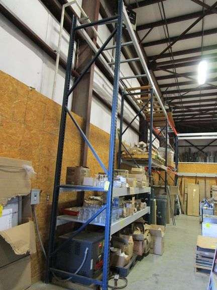 PALLET RACK, EACH APPROX. 42" DEEP X 16' HIGH, *sold 14x the money ...