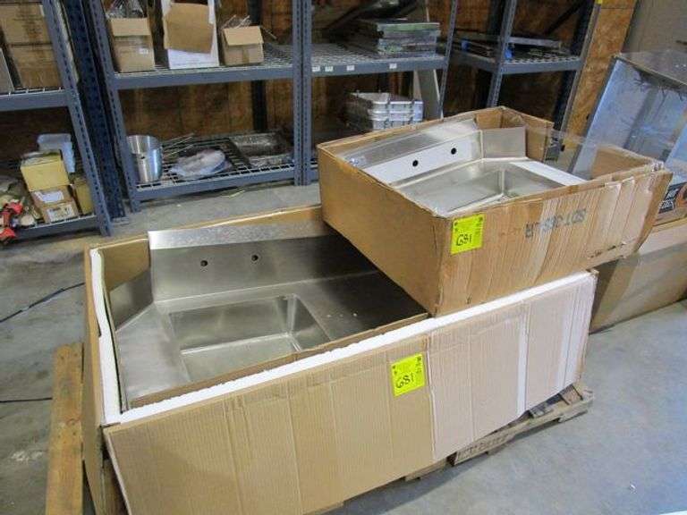 (2) ASSORTED STAINLESS STEEL SINKS IN BOXES AS SHOWN - Rosen Systems