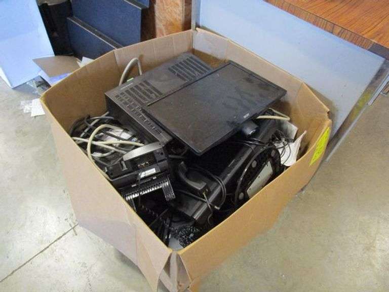 HP TOWER PC WITH MONITOR, KEYBOARD, ZEBRA LABEL PRINTER, HP LASERJET ...