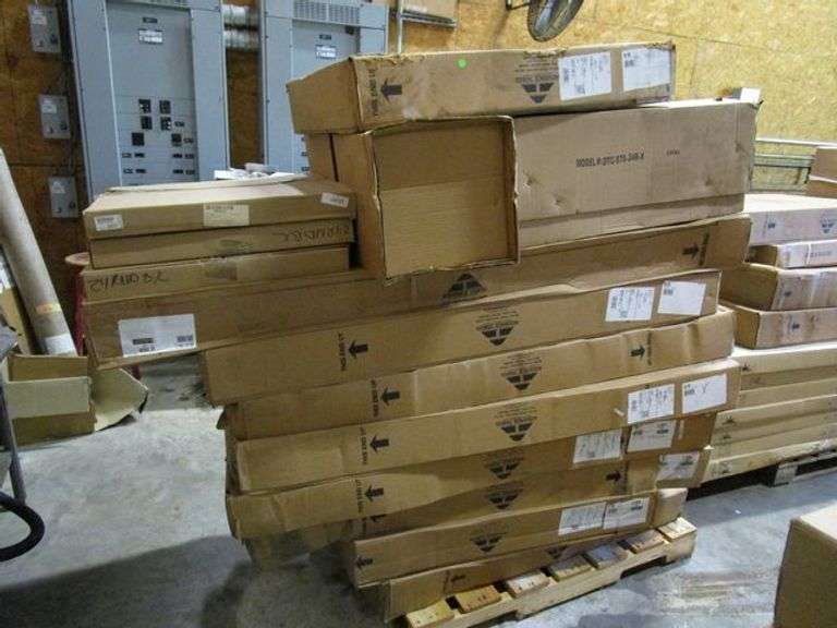 CONTENTS ON SKID, BOXES OF ASSORTED TABLES AS SHOWN - Rosen Systems