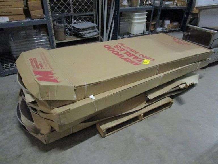 CONTENTS OF SKID, (4) BOXES OF MAYWOOD TABLES - Rosen Systems