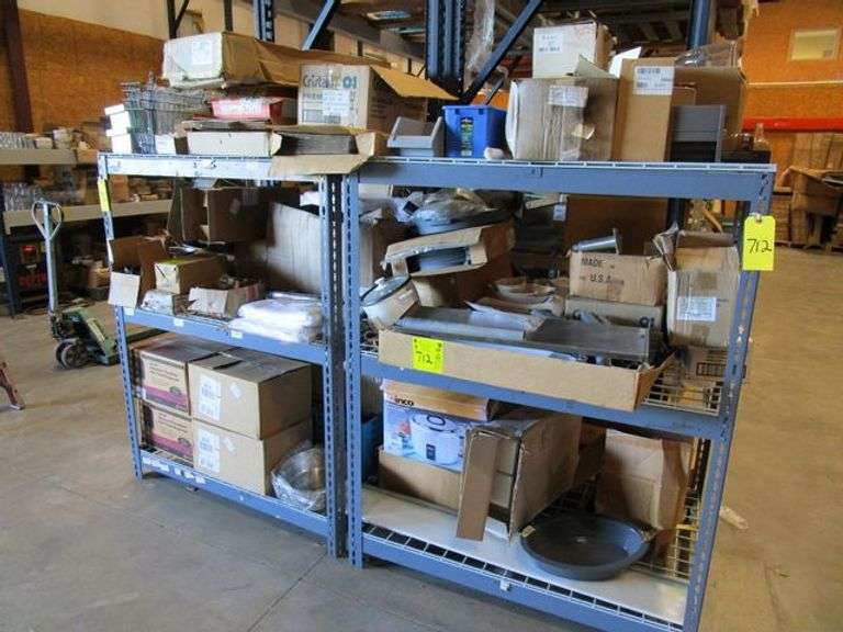CONTENTS ON (2) SHELVING SECTIONS, VARIOUS IN BOXES, INCLUDES WINCO ...
