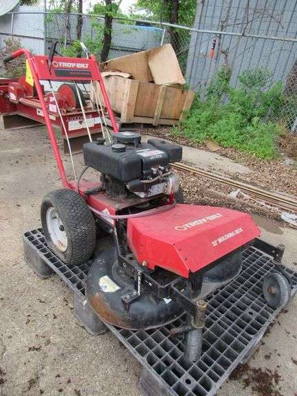 Wide Cut Mower Troy Bilt 8 5 Hp Motor 33 Mulching Deck Rosen Systems