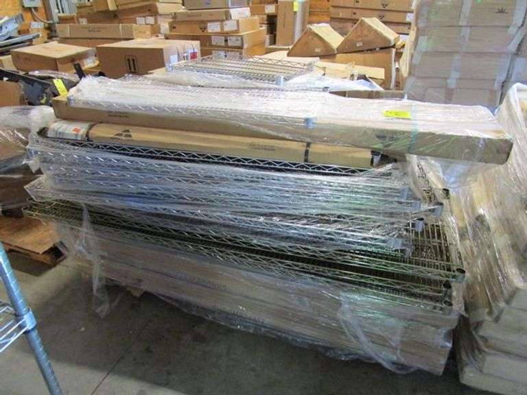 CONTENTS ON SKID, ASSORTED WIRE SHELVES AS SHOWN - Rosen Systems