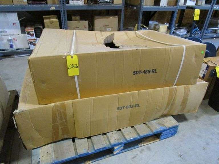 (2) ASSORTED ARC STAINLESS STEEL SINKS MDL. SDT-48S-RL & SDT-60S-RL ...