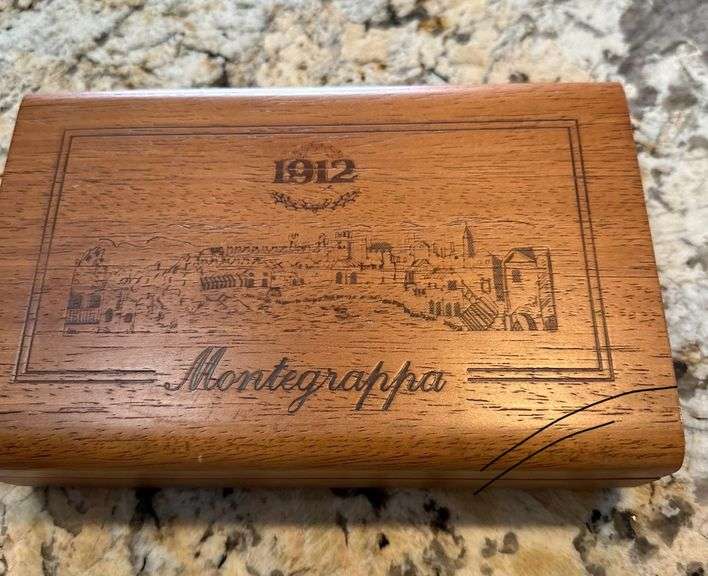 MONTEGRAPPA MICRA VINTAGE ITALIAN FOUNTAIN PEN W/ STERLING SILVER BANDS ...