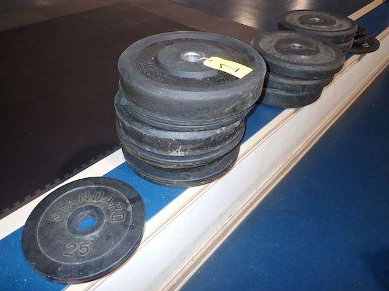 (20) ASSORTED SIZED BAR BELL WEIGHTS - Rosen Systems