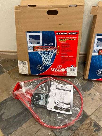 (2) SPALDING SLAM JAM BASKETBALL RIMS - Rosen Systems