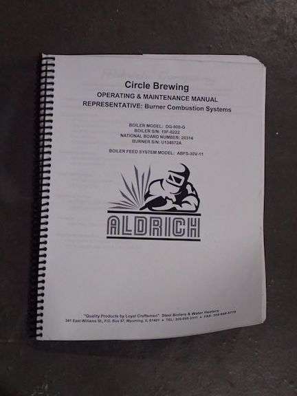 ALDRICH BOILER MODEL DG-900-G W/ WEBSTER COMBUSTION CYCLONETIC FORCED ...