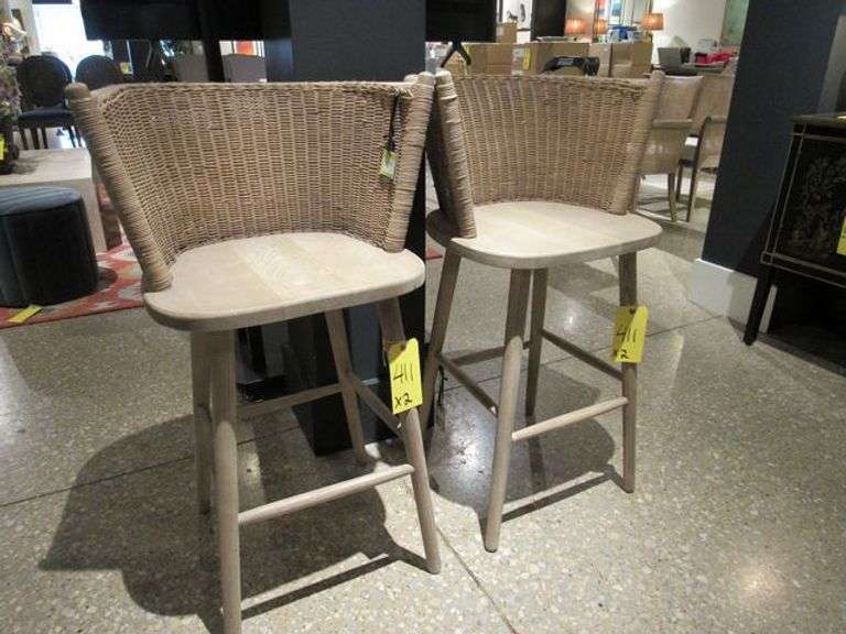 (2) BAR STOOLS TAINO NATURAL (sold 2x the money) - Rosen Systems