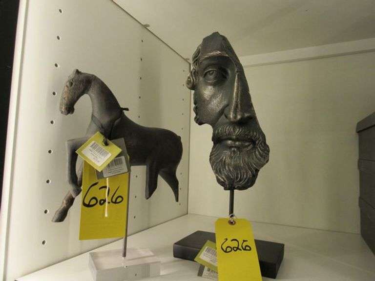 ARCHYTAS HALF HEAD SCULPTURE, ALASTOR HORSE ON STAND - Rosen Systems