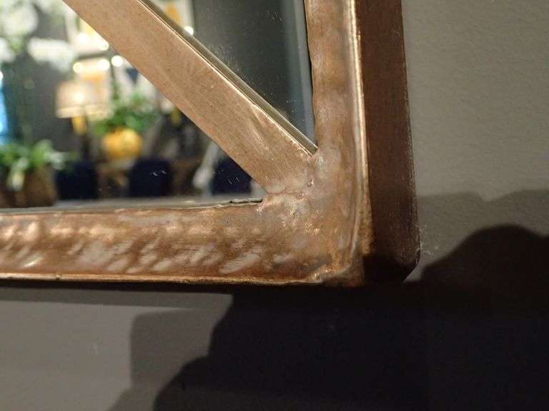 BALLYGANNON MIRROR IN DISTRESSED METAL FRAME - Rosen Systems