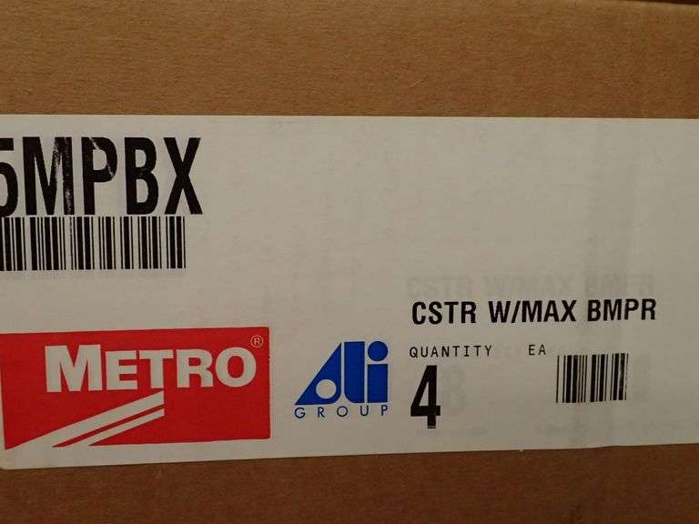 SET OF (4) METRO 5" CASTERS - NEW - Rosen Systems