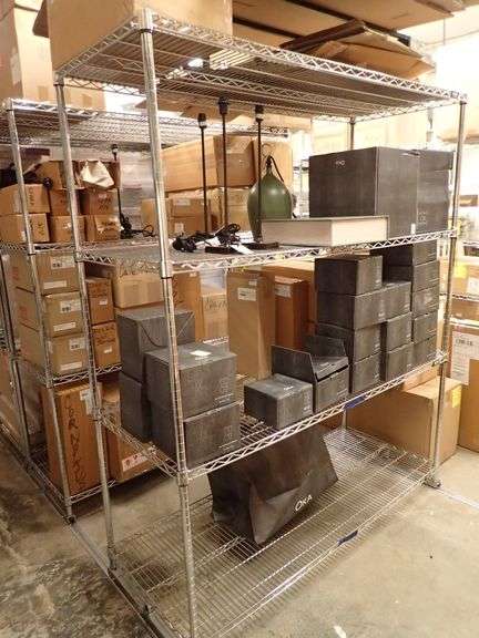 THREE U-LINE (EMPTY) RACKS W/ RAIL SYSTEM - Rosen Systems