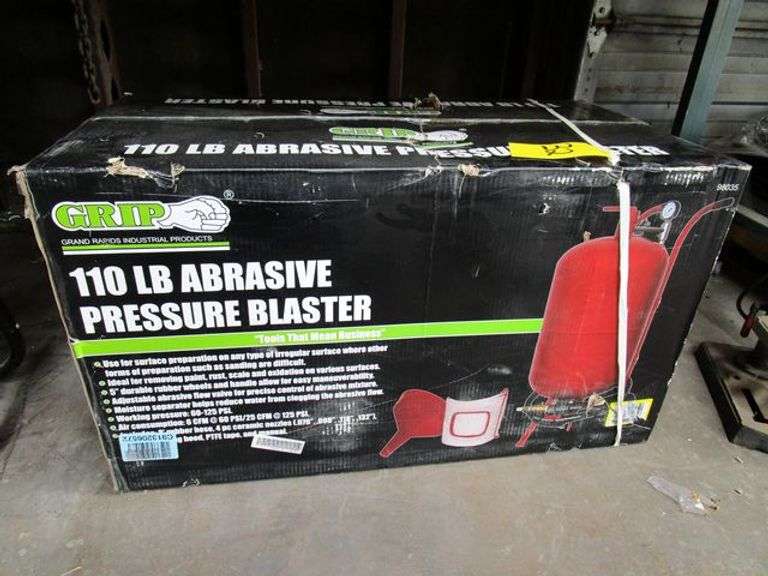 GRIP 110-LB ABRASIVE PRESSURE BLASTER #98035, NEW IN BOX - Rosen Systems