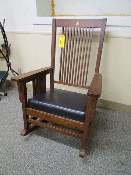 DUCKS UNLIMITED WOOD ROCKING CHAIR - Rosen Systems
