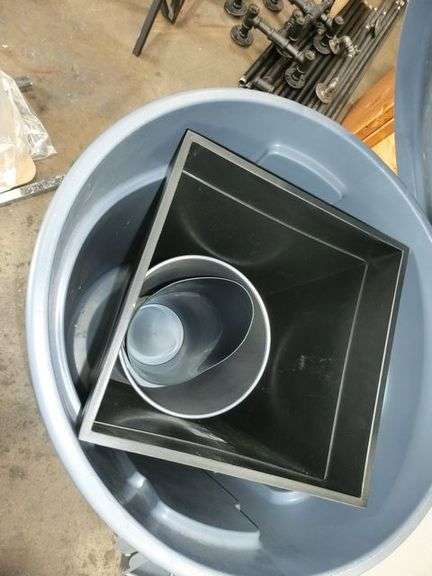 (1) BRUTE TRASH CAN, (2) ASSORTED TRASH CANS AND PLANTS AS SHOWN ...