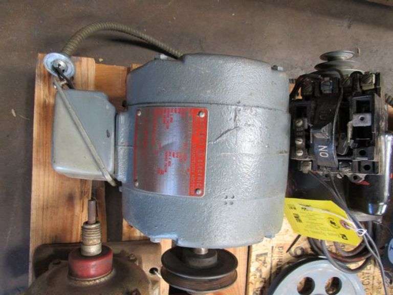 (1) INDUCTION MOTOR GE 1-HP 3-PHASE AND (1) CRAFTSMAN MOTOR 1-HP ...