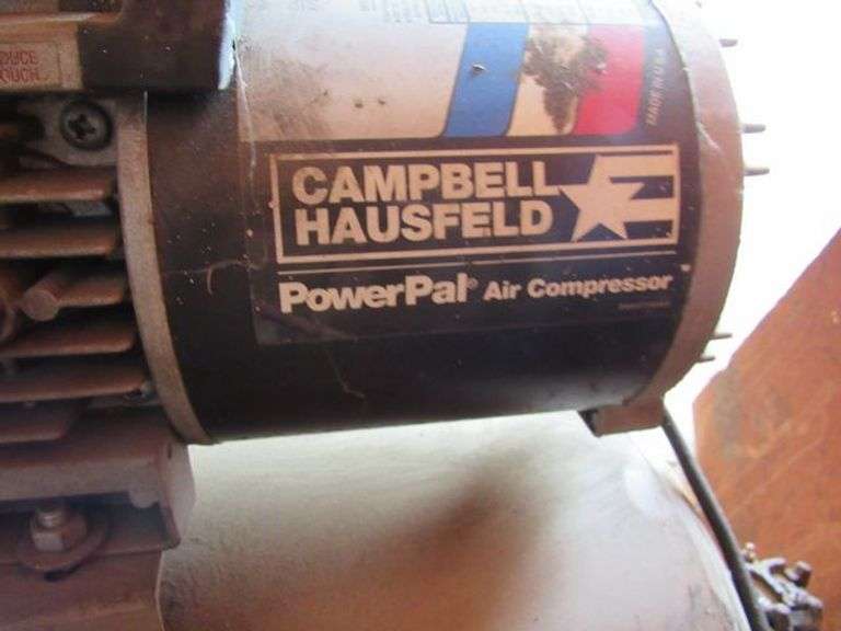CAMPBELL HAUSFELD POWER PAL AIR COMPRESSOR WITH HOSES AND GAUGE, 120-V ...