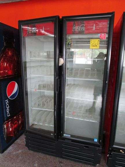 COCA-COLA IMBERA 2-DOOR GLASS REFRIGERATOR MDL VRD37, 115-V - Rosen Systems