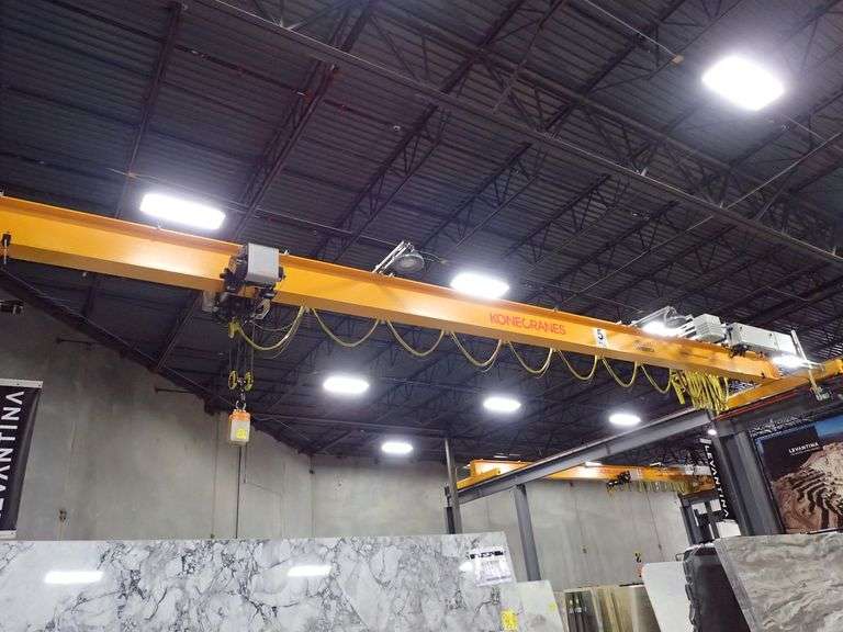 KONE CRANES 5 TON 40' SPAN SINGLE GIRDER OVERHEAD BRIDGE CRANE - Rosen ...