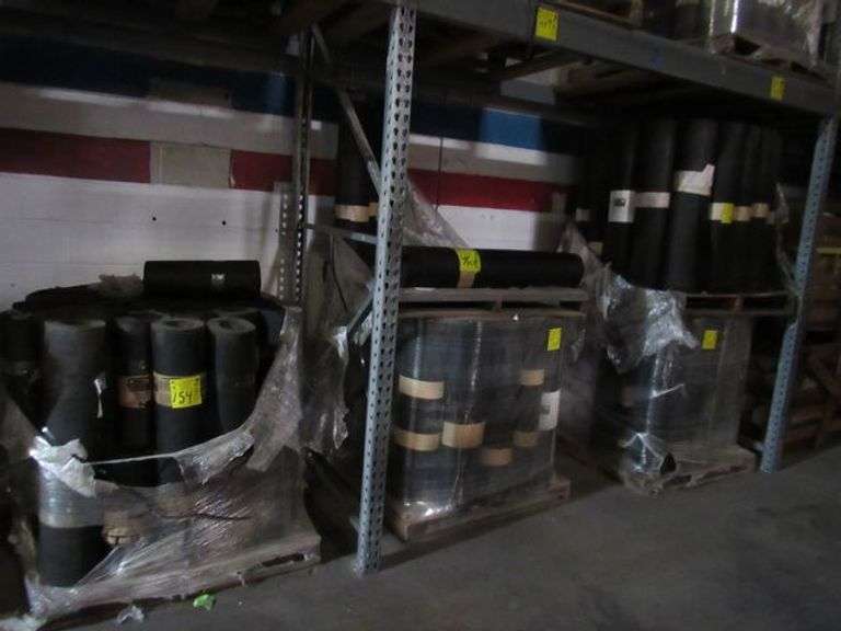 (5) PALLETS OF ROLLED ROOFING FELT - APPROX. (29) ROLLS PER PALLET ...