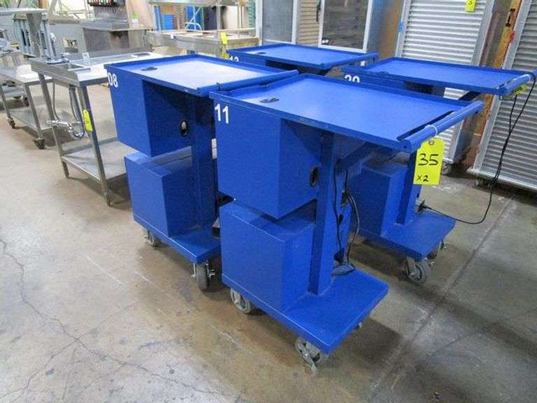 HEAVY DUTY PORTABLE CART W/XANTREX PROWAT SW POWER SUPPLY FOR AC PLUG ...