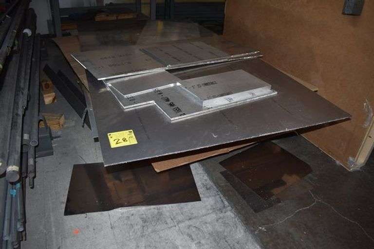 STACK OF ALUMINUM AND STAINLESS FLAT STOCK - Rosen Systems
