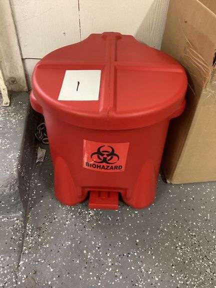 BIOHAZARD WASTE CAN 945B10 - Rosen Systems