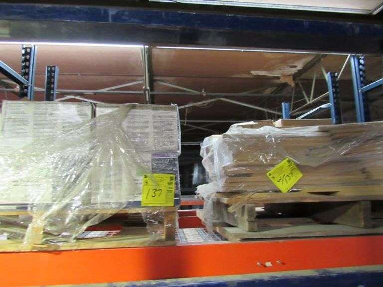 (2) PALLET ASSORTED GROUT AS SHOWN (1) PALLET WOOD CABINET DOORS AS ...