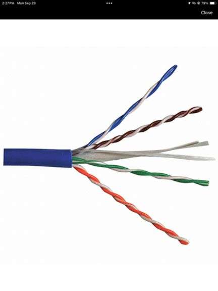 CAROL CAT 6 CABLE 1000FT 23AWG CR6.30.07 - Rosen Systems