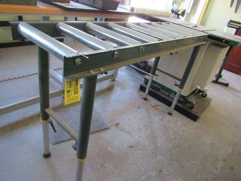 CONVEYOR ROLLER - APPROX. 68" WITH 16" ROLLERS, ADJUSTABLE HEIGHT ...