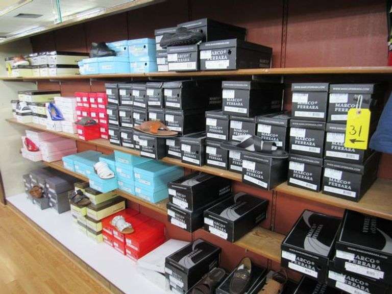 LOT, ASSORTED SHOES MEN'S AND WOMEN'S APPROX. (115) PAIRS INCLUDING ...
