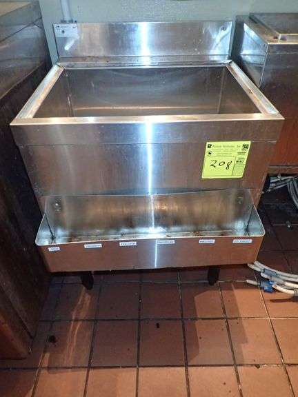 SUPREME METAL STAINLESS STEEL ICE WELL MODEL CRI-12-24 W/ DRAIN AND ...