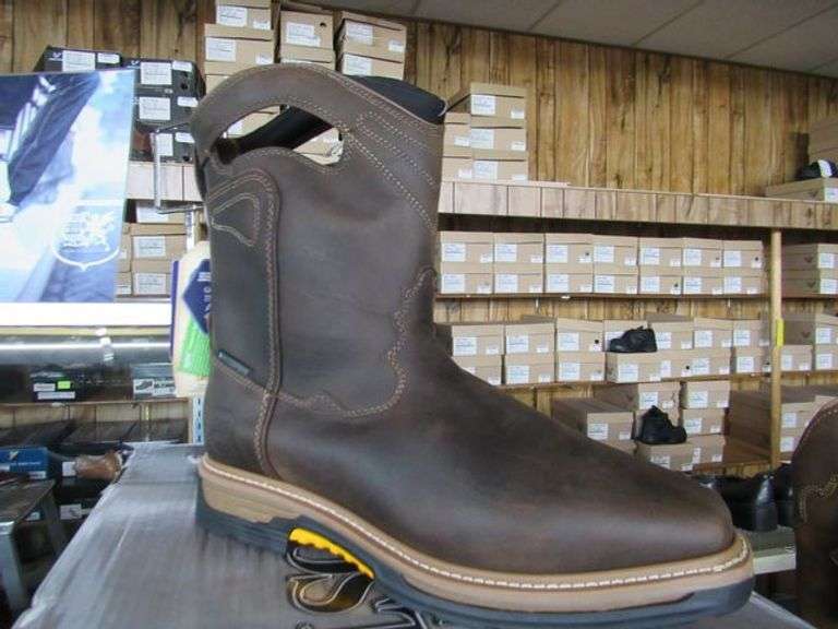 MEN'S WORK BOOTS DAN POST STEEL TOE TAN DISTRESSED SIZE 11.5 - Rosen ...