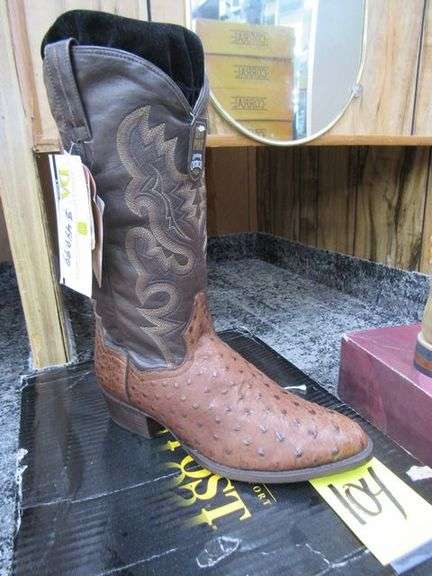 BOOTS DAN POST SIZE 8 OSTRICH - Rosen Systems