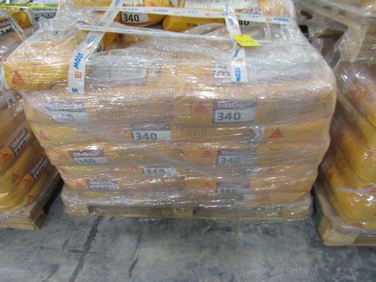 PALLET, SIKA GROUT 340, 25-KG PER BAG - APPROX. (45) BAGS - Rosen Systems