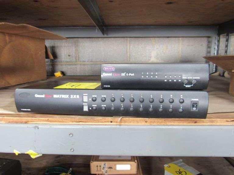 (1) OMMI VIEW MATRIX 2X8 F1D208-0SD AND (1) OMNI VIEW SE 4-PORT F1D104 ...