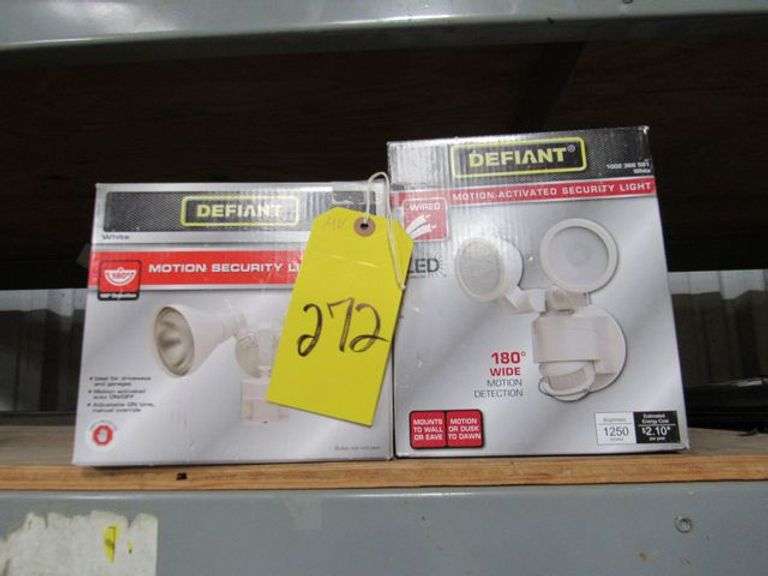 (2) MOTION ACTIVATED SECURITY LIGHTS DEFIANT - Rosen Systems
