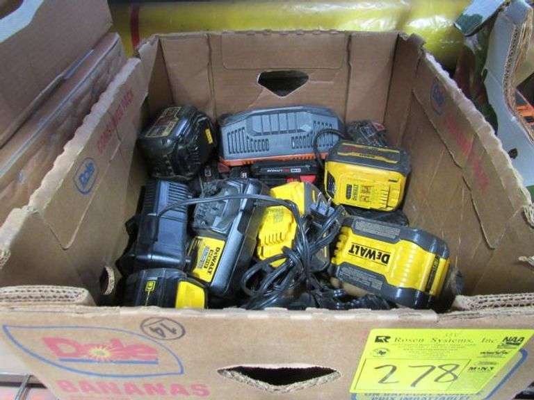 (1) BOX, ASSORTED USED BATTERIES *CONDITION UNKNOWN* - Rosen Systems