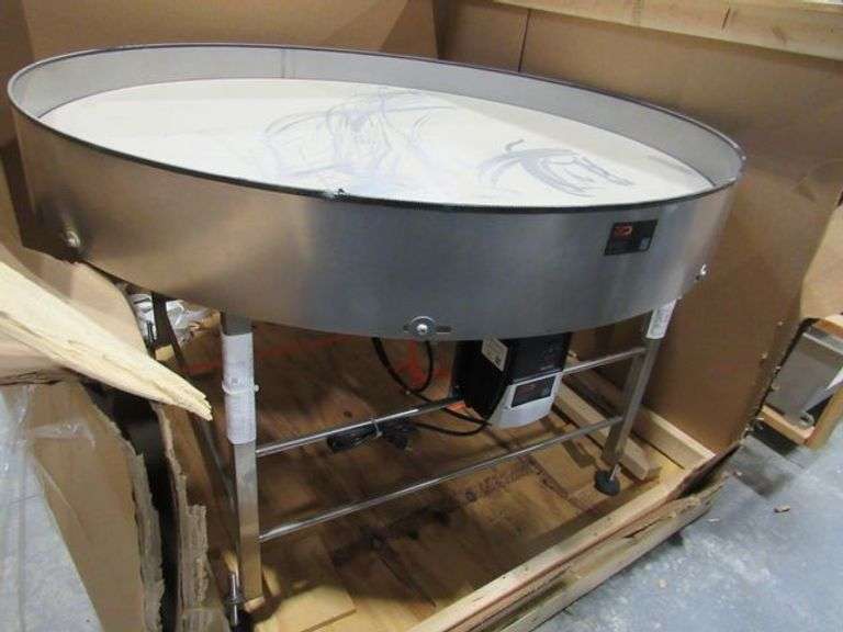 CHEETAH AUTOMATION 60" STAINLESS STEEL INDUSTRIAL TURNTABLE WITH BARDAC ...