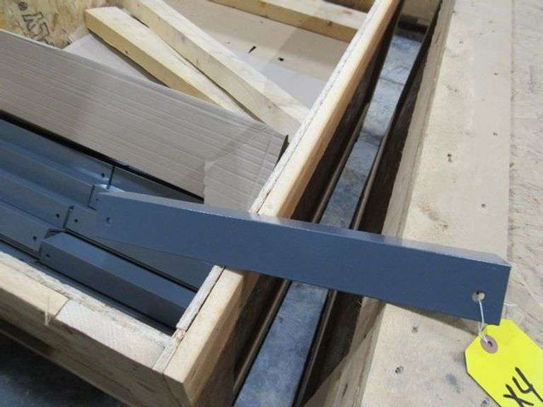 CRATE, 2" X 2" X 15.5" ANGLE IRON AS SHOWN *UNKNOWN QUANTITY* (sold 4x ...