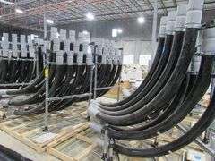 LOT, (9) 45° DUCT BANK RACKS WITH FRE COMPOSITES DB 2 PVC #30-4030R48 ...